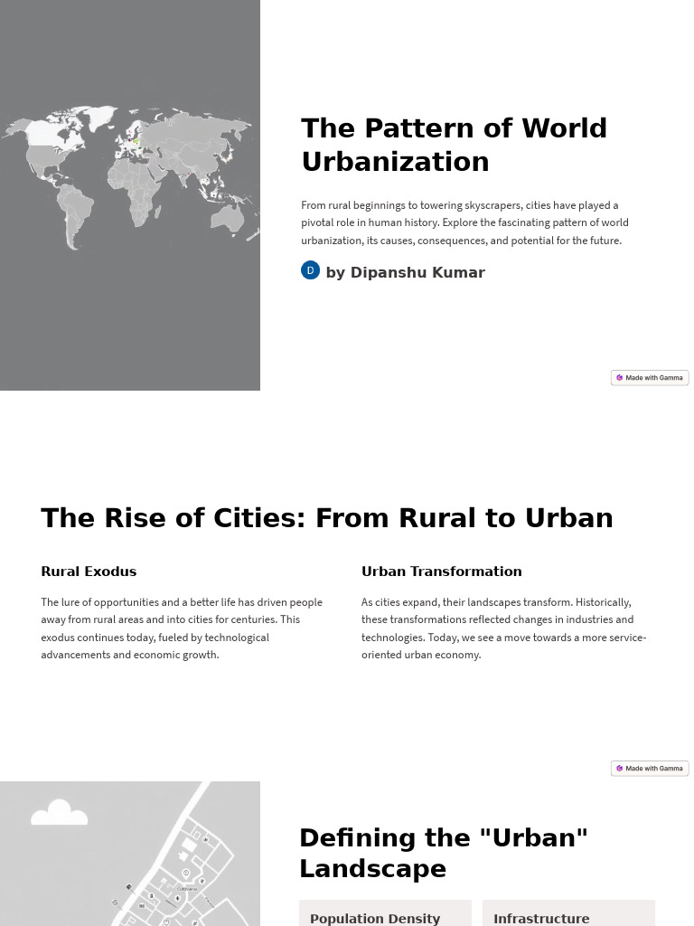 World Urbanization Patterns Explained | PDF | Urbanization | Economic ...
