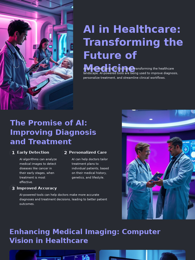 AI in Healthcare Transforming The Future of Medicine | PDF ...