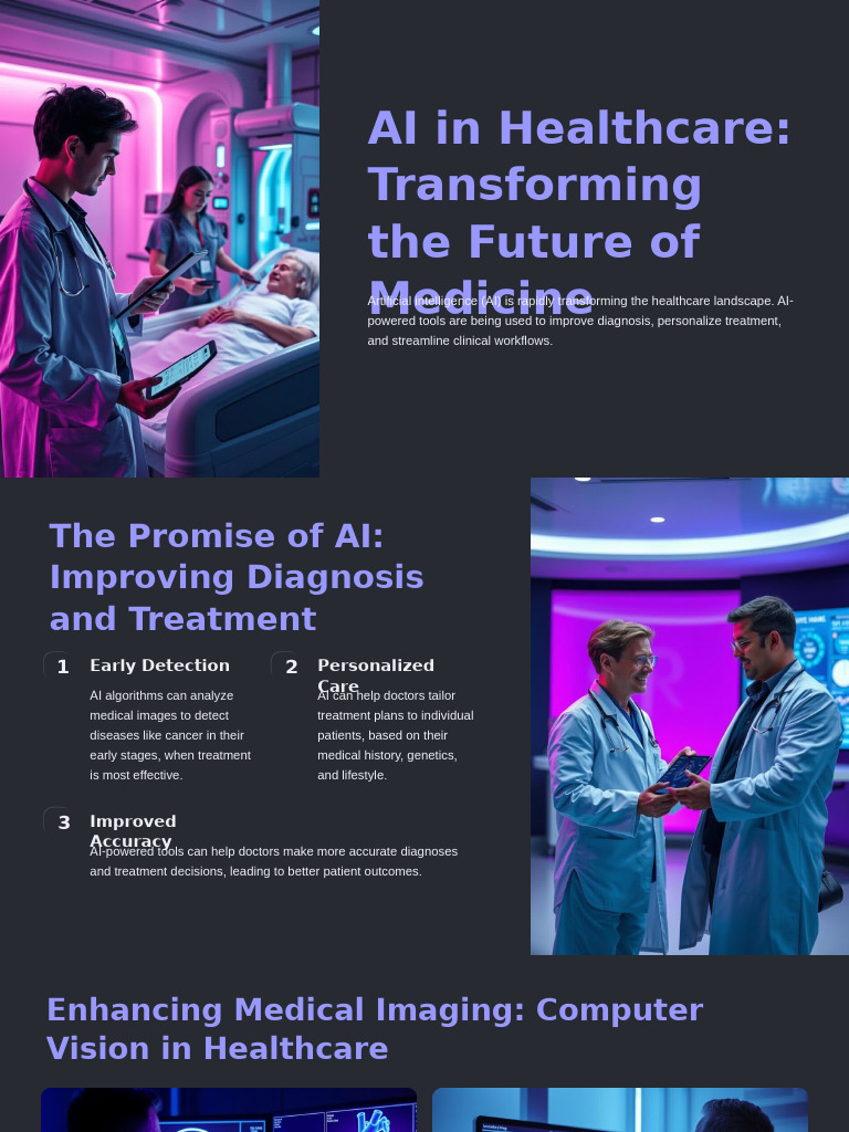 AI in Healthcare Transforming The Future of Medicine | PDF | Personalized Medicine | Artificial ...