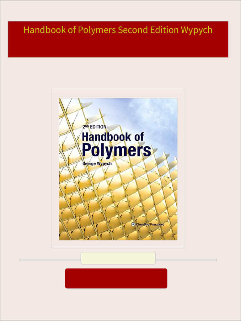 Handbook of Polymers Second Edition Wypych | PDF | Fibers | Polyethylene
