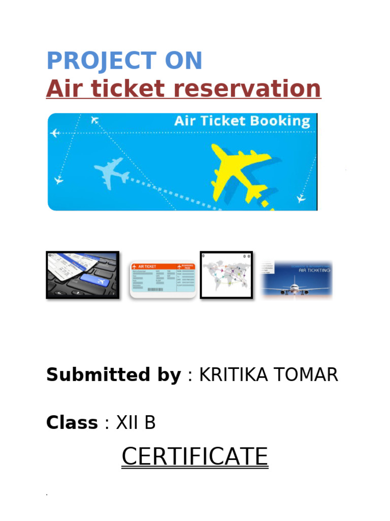 Air Ticket Reservation | PDF | Databases | Computer Science