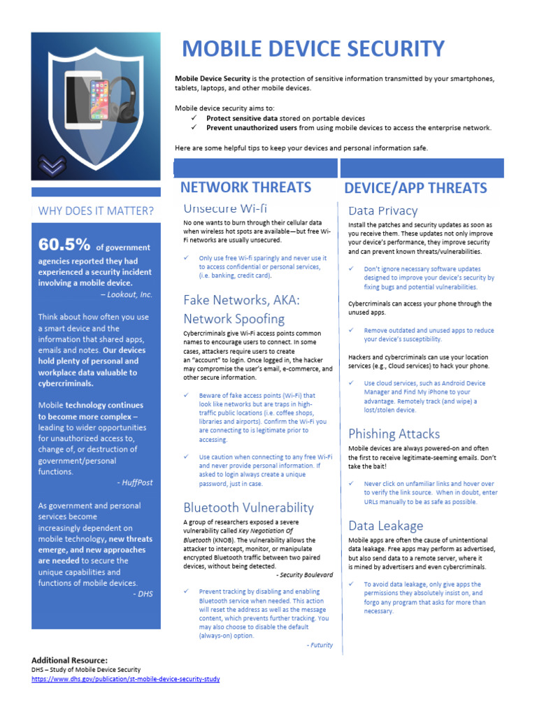 Mobile Device Security Guidelines | PDF | Security | Computer Security