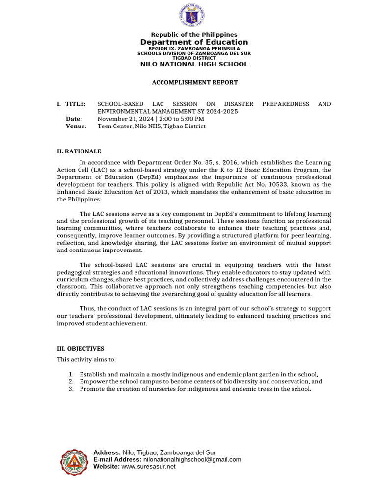 LAC Session - Activity Completion Report - LAC Session - CO Tools-RPMS ... LAC Session - Activity Completion Report - LAC Session - CO Tools-RPMS ...