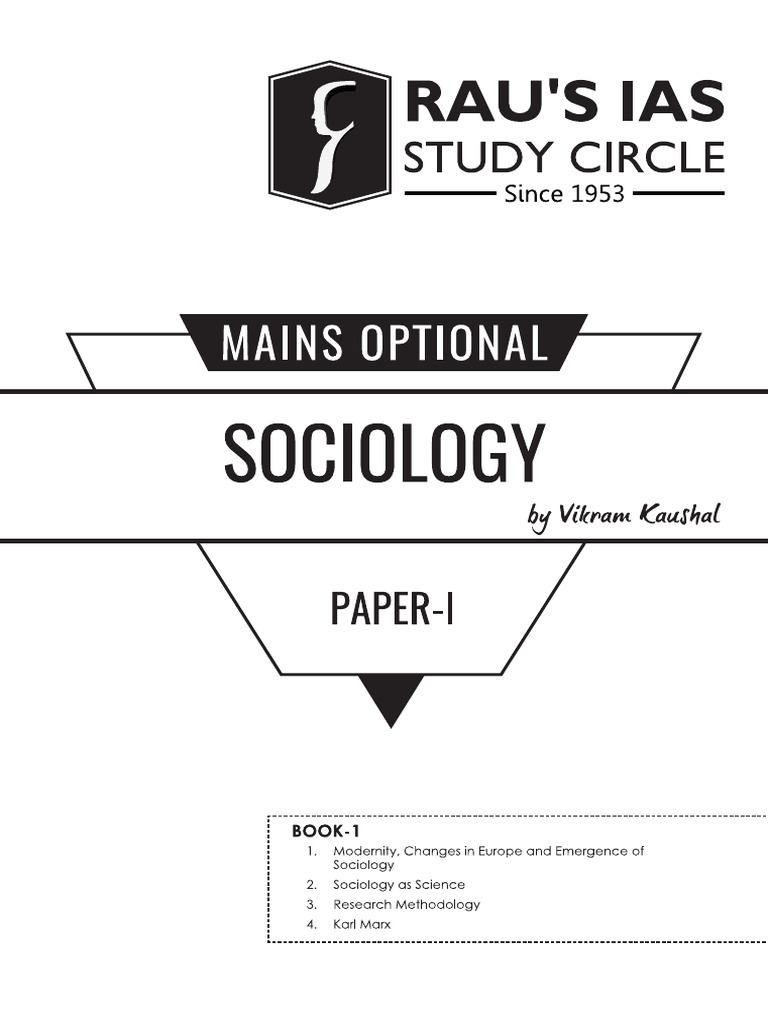 Book-1 Sociology | PDF | Sociology | Social Sciences
