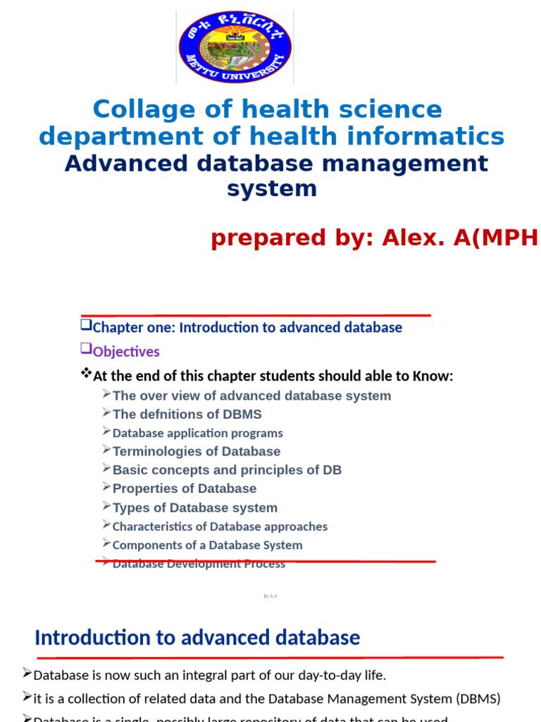 Adavanced DBMS Chap 1 | PDF | Databases | Computer File