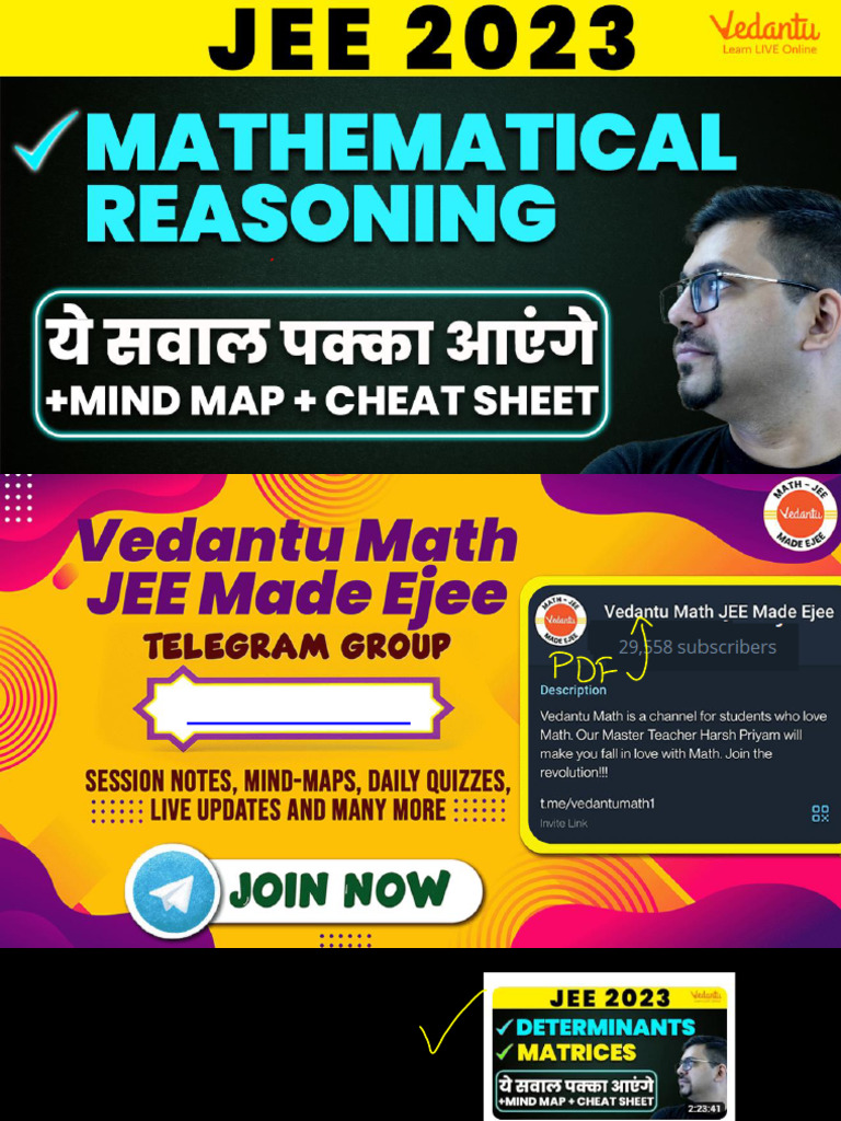 Mathematical Reasoning JEE - VMath | PDF | Contradiction | Mathematical Logic