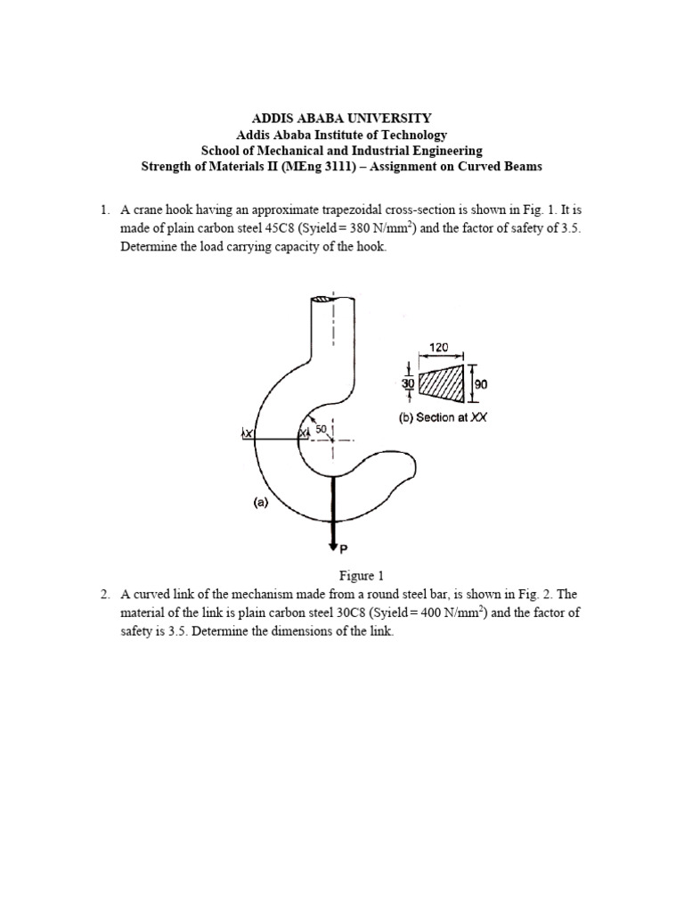 Assignment of Curved Beams | PDF