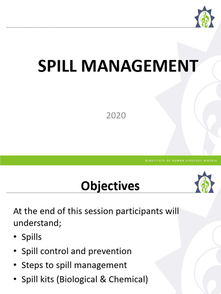 Spill-Management | PDF | Personal Protective Equipment