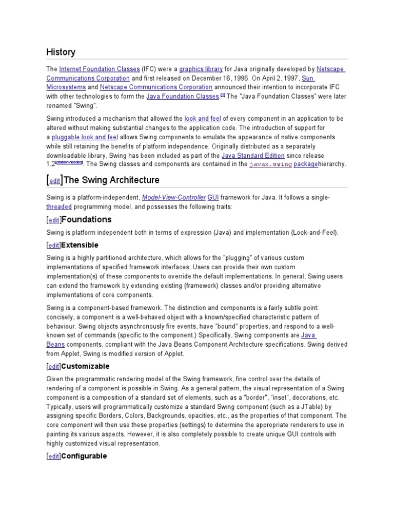 Swings | PDF | Programming Paradigms | Computing Infrastructure