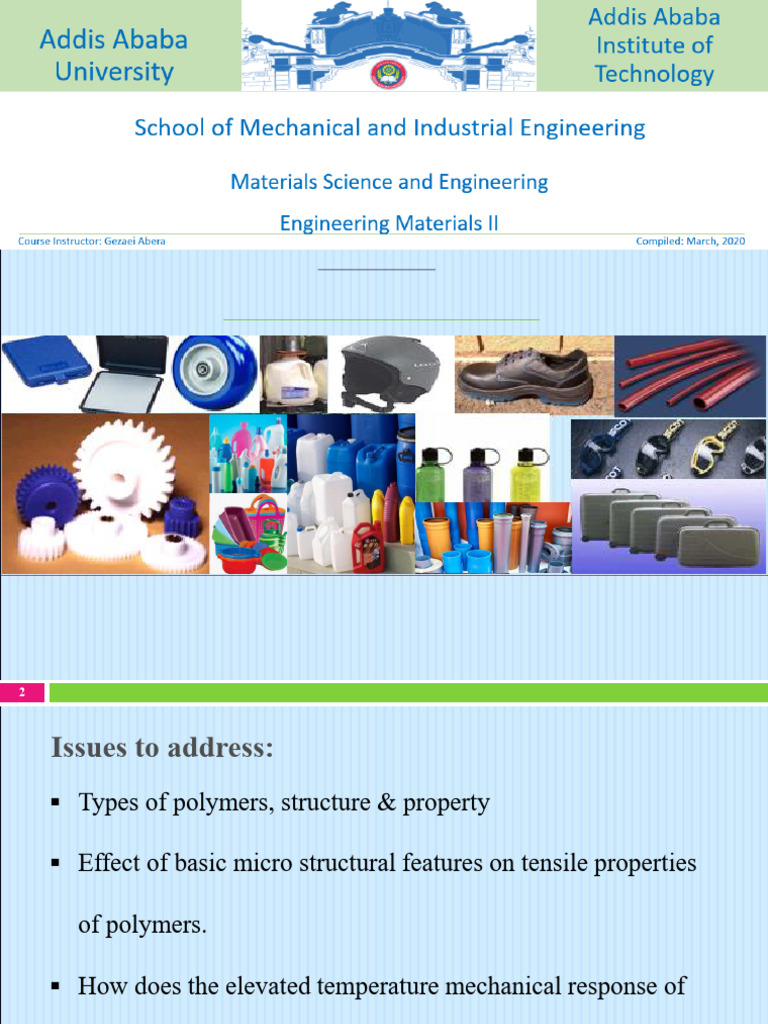 Ch 4 Polymer Materials Pdf Polymers Thermoplastic
