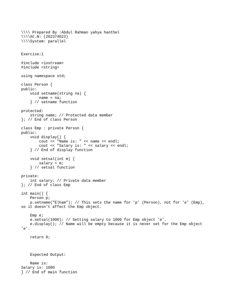 Abdul Rahman yahya hanthel | PDF | Namespace | Computer Programming