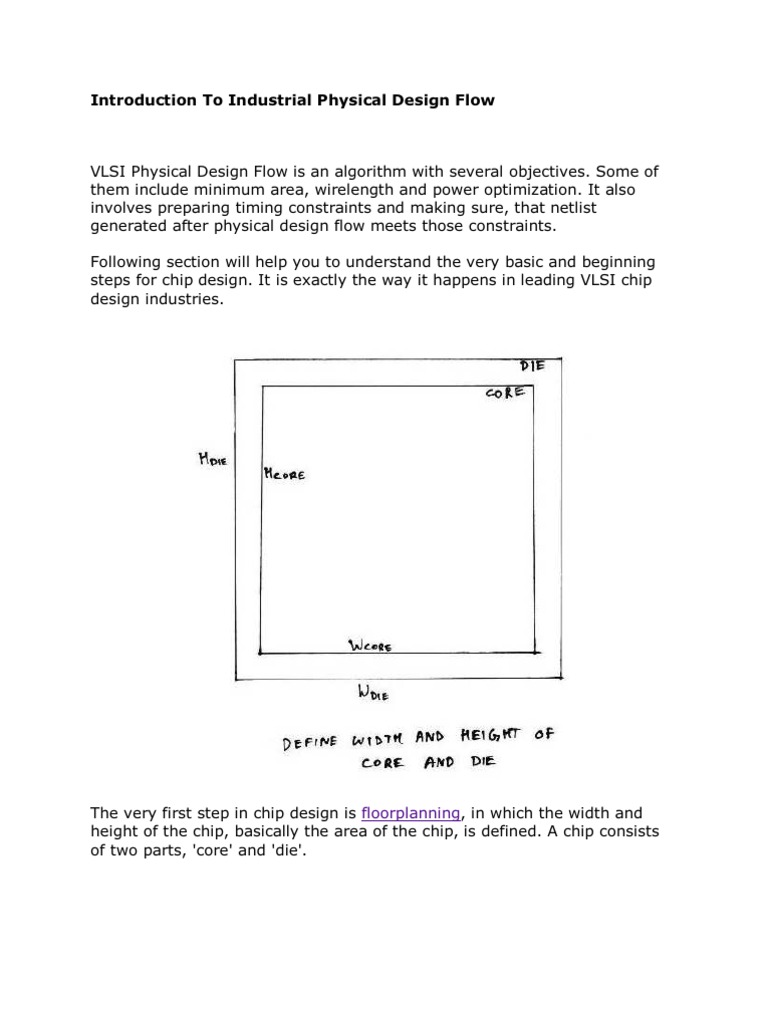 An Overview of the Key Stages in the VLSI Physical Design Flow Process ...
