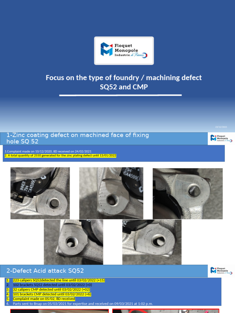 Défauts CBI 03022022 | PDF