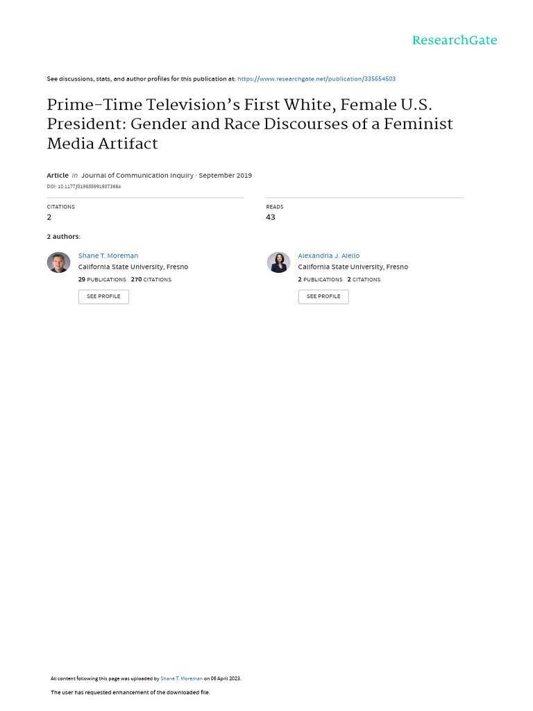 Gender and Race Discourses of A Feminist Media Artifact | PDF ...