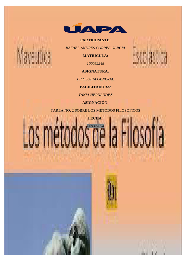 Métodos Filosóficos: Definición y Análisis | PDF | Método científico ...