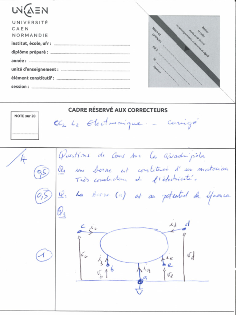 Corrigé Et Barême CC2 | PDF