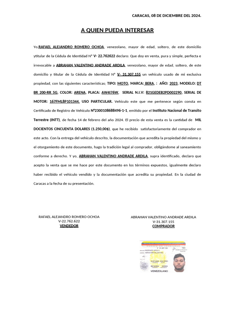 A QUIEN PUEDA INTERESAR | PDF