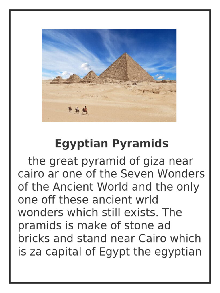 Egyptian Pyramids | PDF