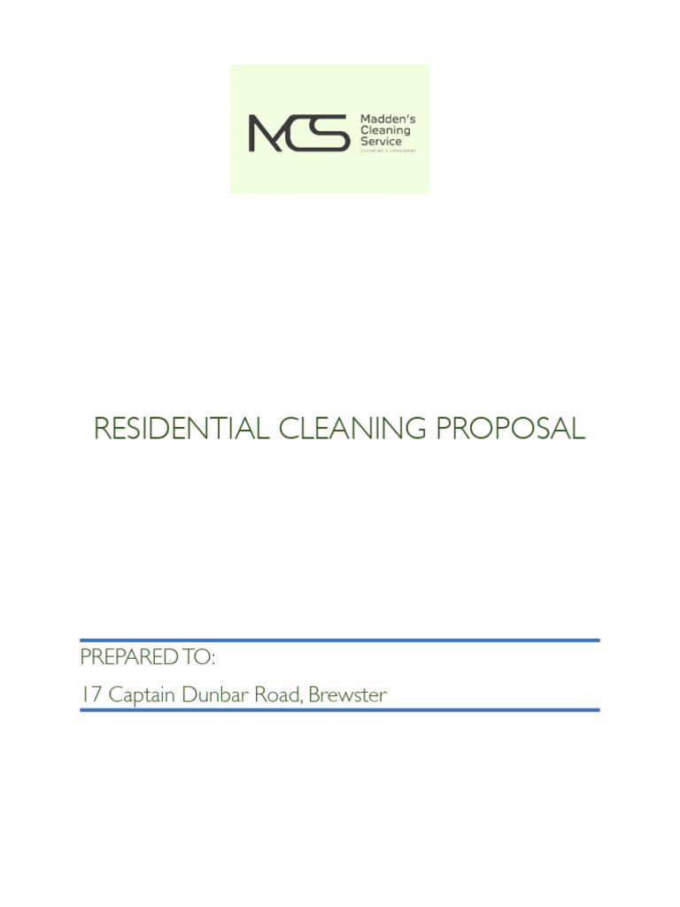 Luxury Home Cleaning Proposal | PDF | Countertop | Vacuum Cleaner