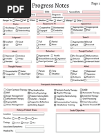Psychotherapy Progress Note | PDF | Substance Abuse | Alcoholism