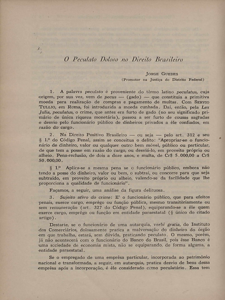Peculato Doloso - 4908-Texto Do Artigo-15516-1-10-20200724 | PDF | Crimes | Crime e Violência