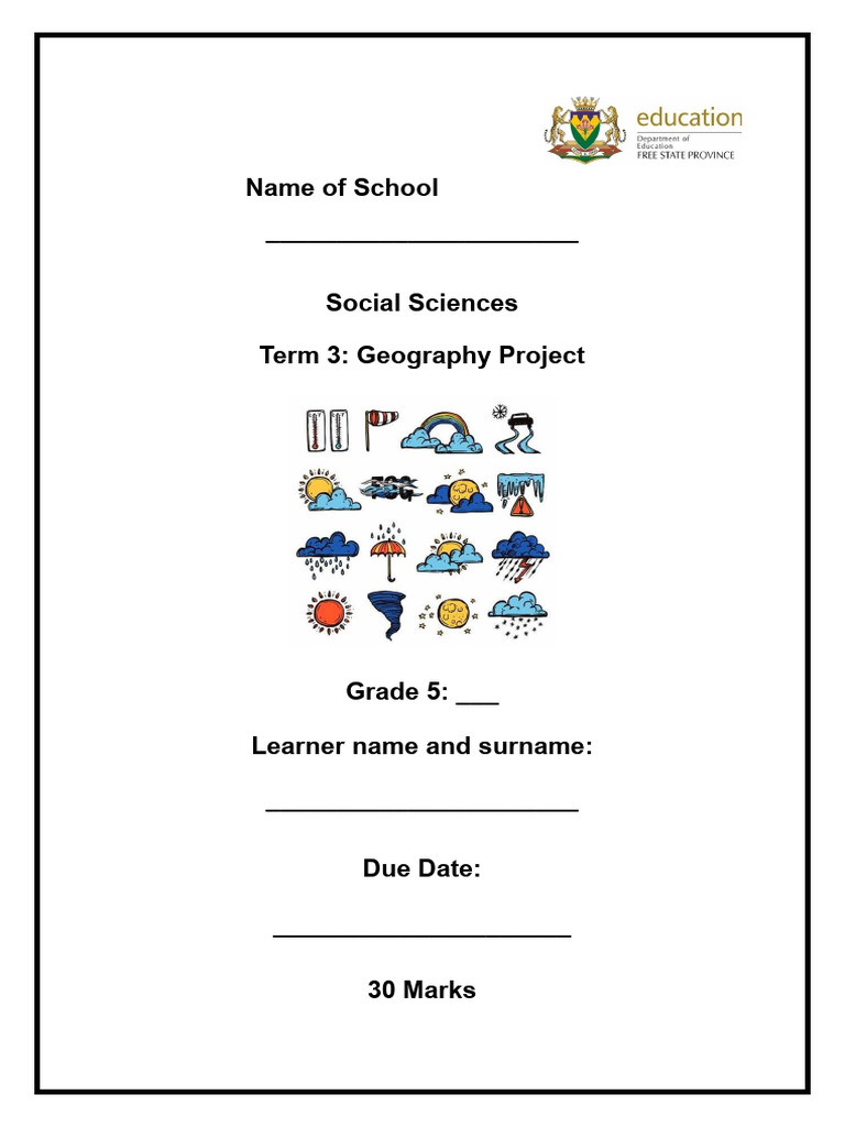 2024 Grade 5 Weather Project | PDF | Weather | Rain