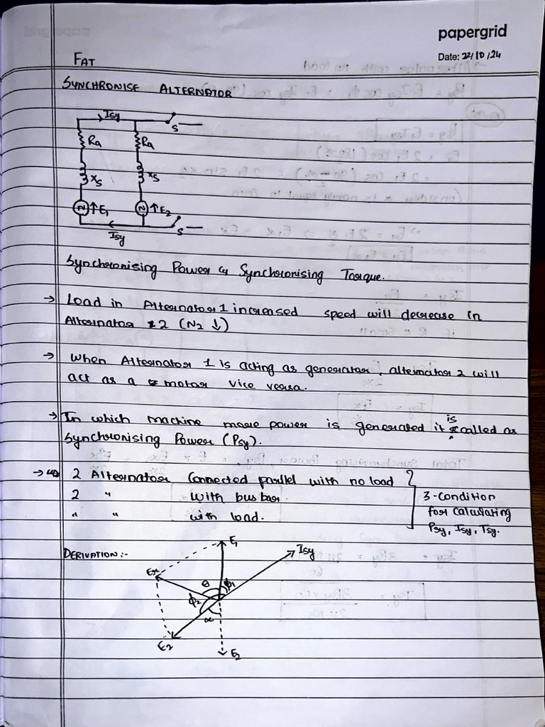 AC MACHINES FAT Sreeman Notes | PDF
