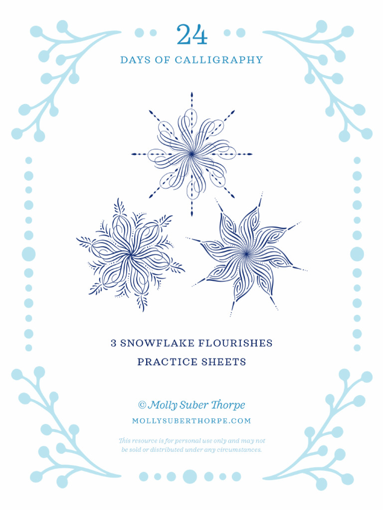 Snowflake Flourishes | PDF