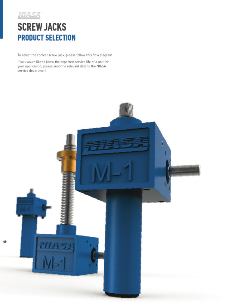 Screw Jack Selection Guide | PDF | Buckling | Electric Motor