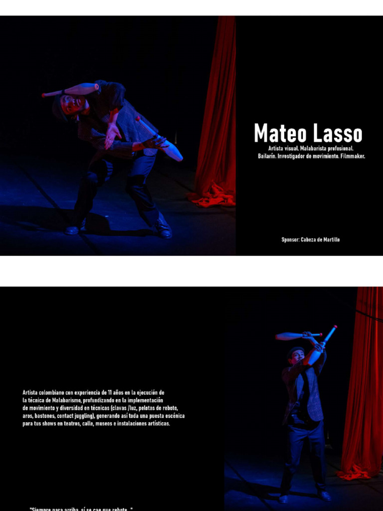 Brochure Artístico - Mateo Lasso | PDF