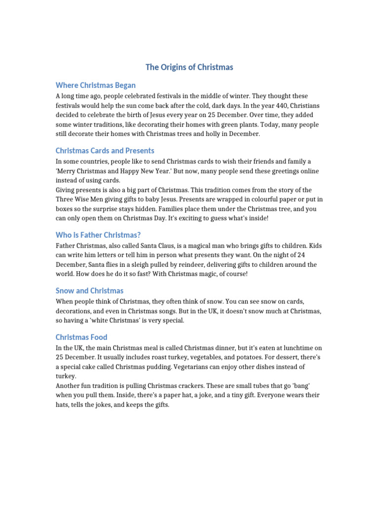 Backup of Simplified Origins of Christmas | PDF