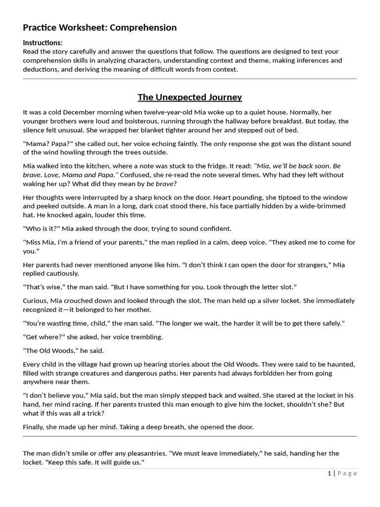 Mehreen Worksheet | PDF | Adverb | Courage