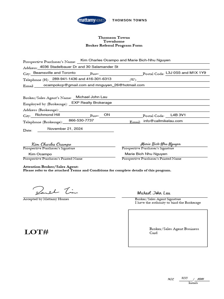 Broker Referral Program Form 3006 | PDF | Cheque | Banks