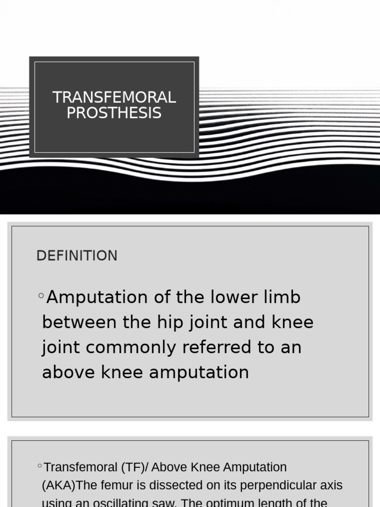 Transfemoral Prosthesis | PDF | Prosthesis | Knee