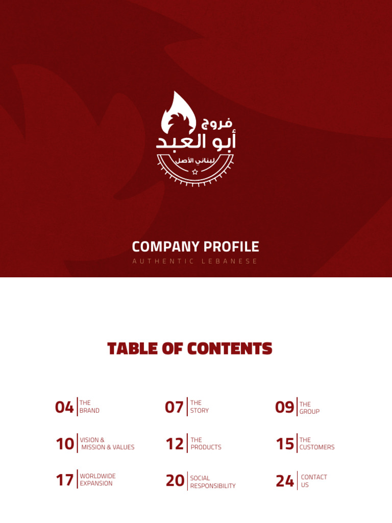 Farouj Abo El Abd Company Overview | PDF | Brand | Lebanon