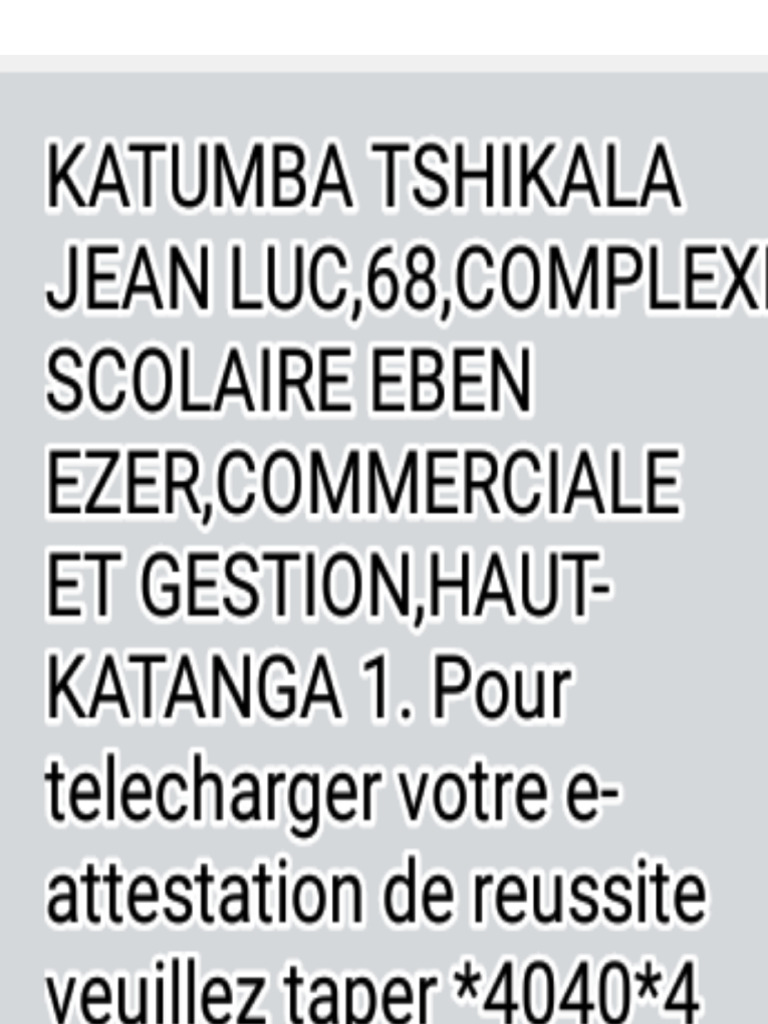 Katumba Tshikala Jean Luc | PDF