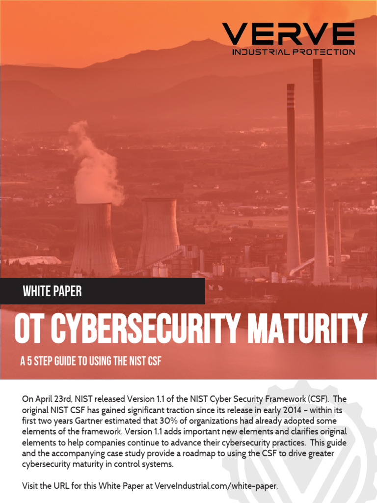Verve - OT Cybersecurity Maturity - 5-Step Guide To Using The NIST CSF ...
