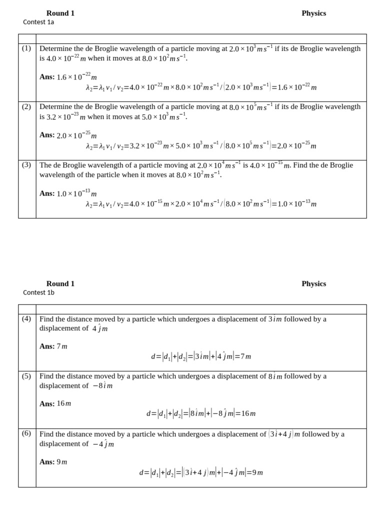 2020 Nsmq QuestionPrelims Round 1 - Physics 2020 | PDF | Sound | Frequency