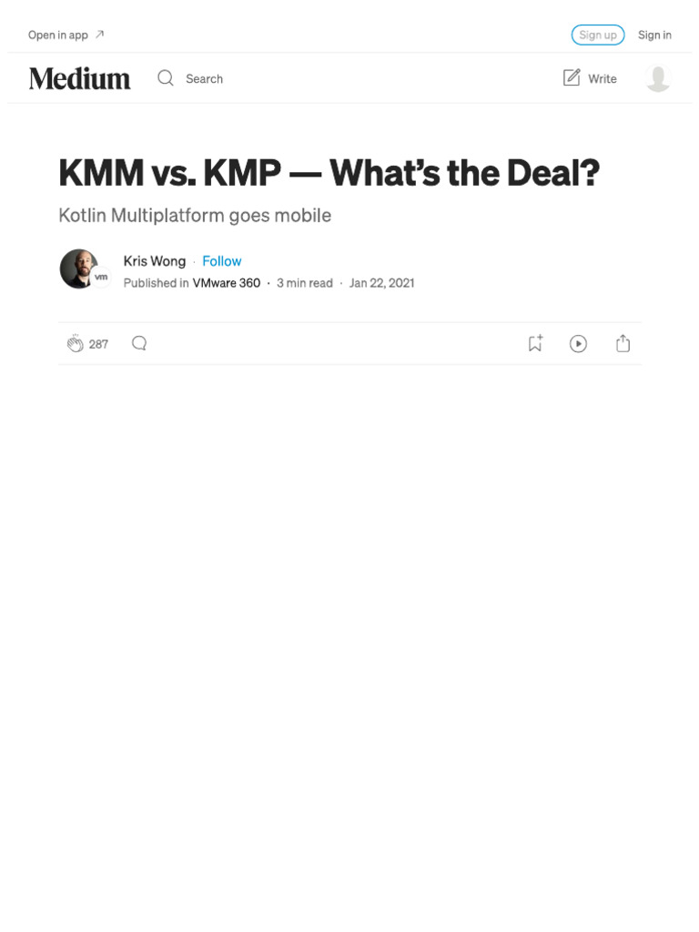 KMM (Medium) | PDF