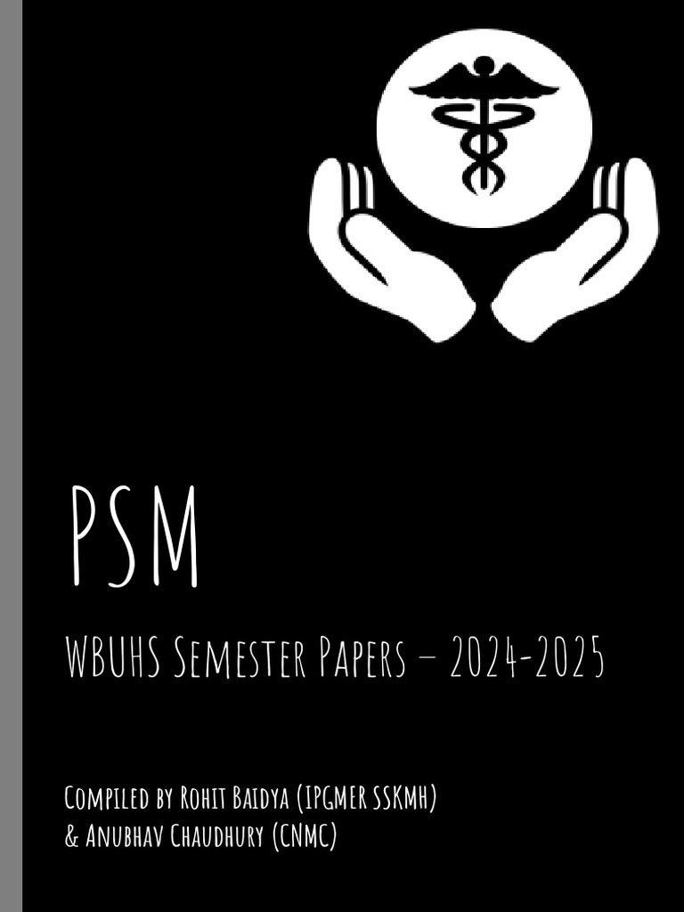PSM Papers Compilation 2024-2025 | PDF | Tuberculosis | Epidemiology
