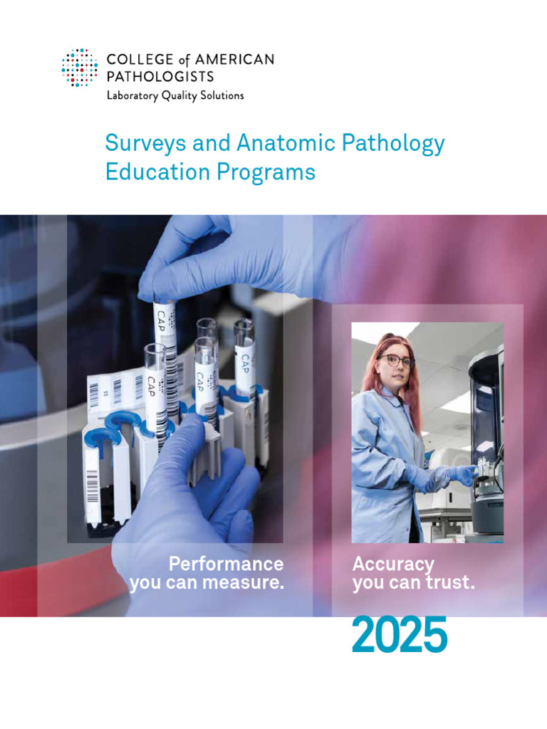 CAP 2025 Proficiency Testing Overview | PDF | Pathology | Medical ...