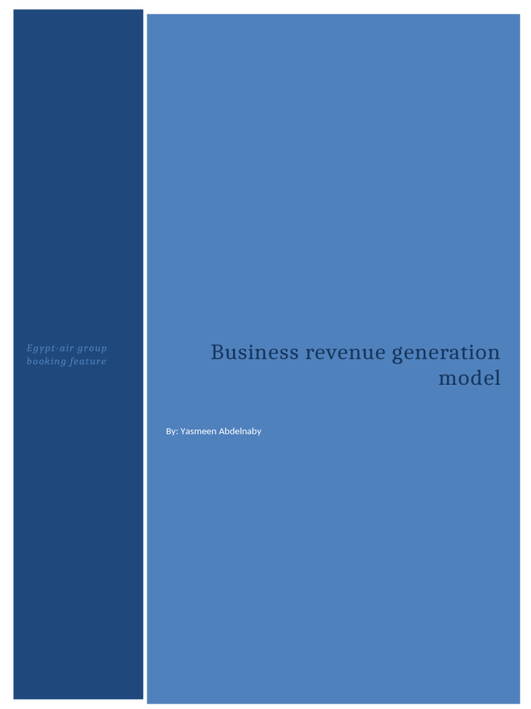 3.d.business Revenue Generation Model | PDF
