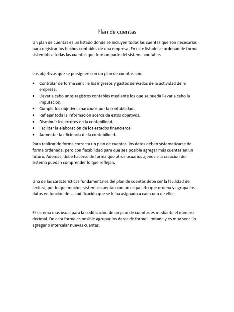 Plan de Cuentas - Carlos. | PDF | Contabilidad | Negocios económicos