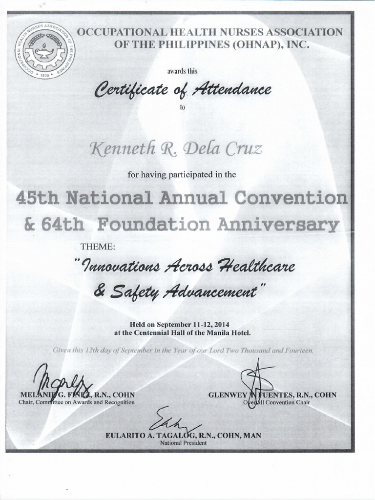 2014 Sep OHNAP Convention | PDF