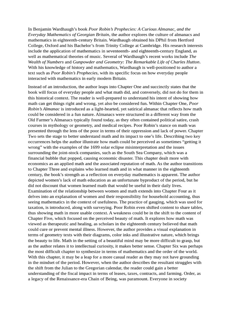 book review FINAL | PDF | Mathematics