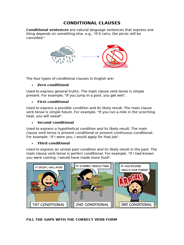 Conditional Clauses C1 A | PDF | Languages | Foreign Language Studies