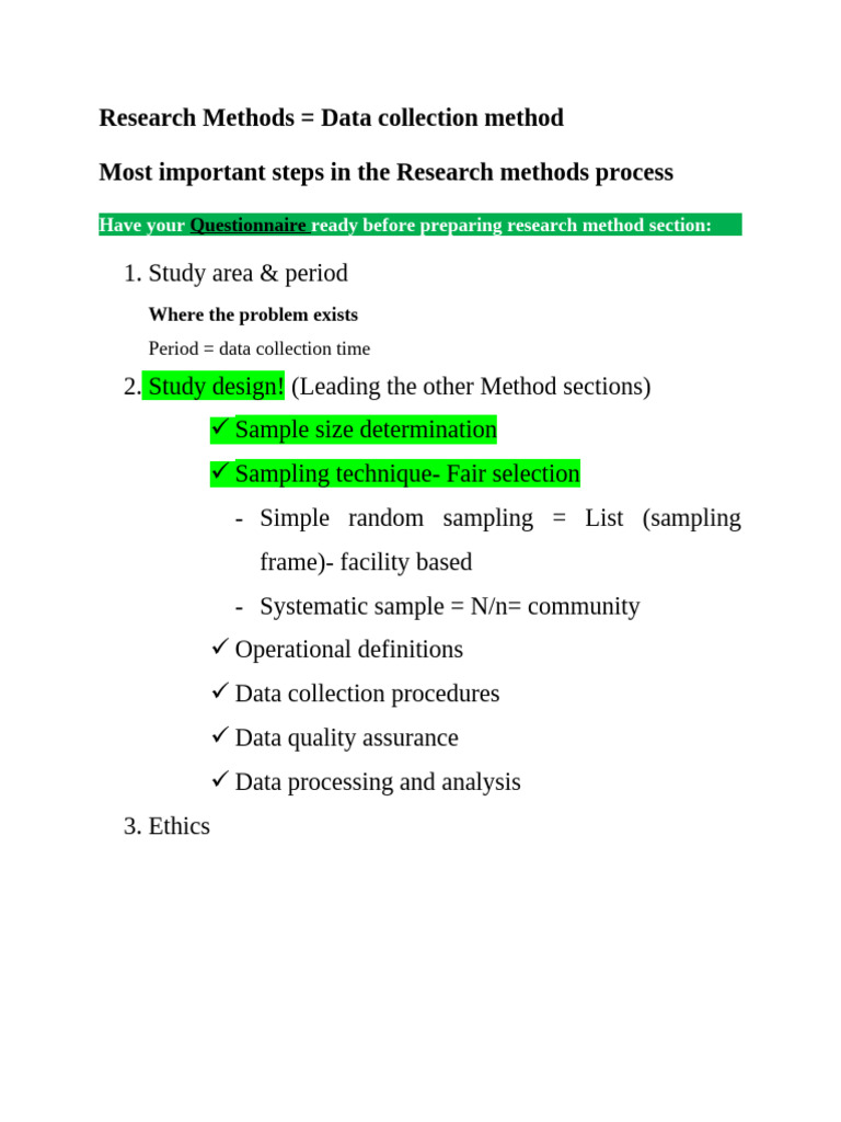 Research Methods: Data Collection Guide | PDF