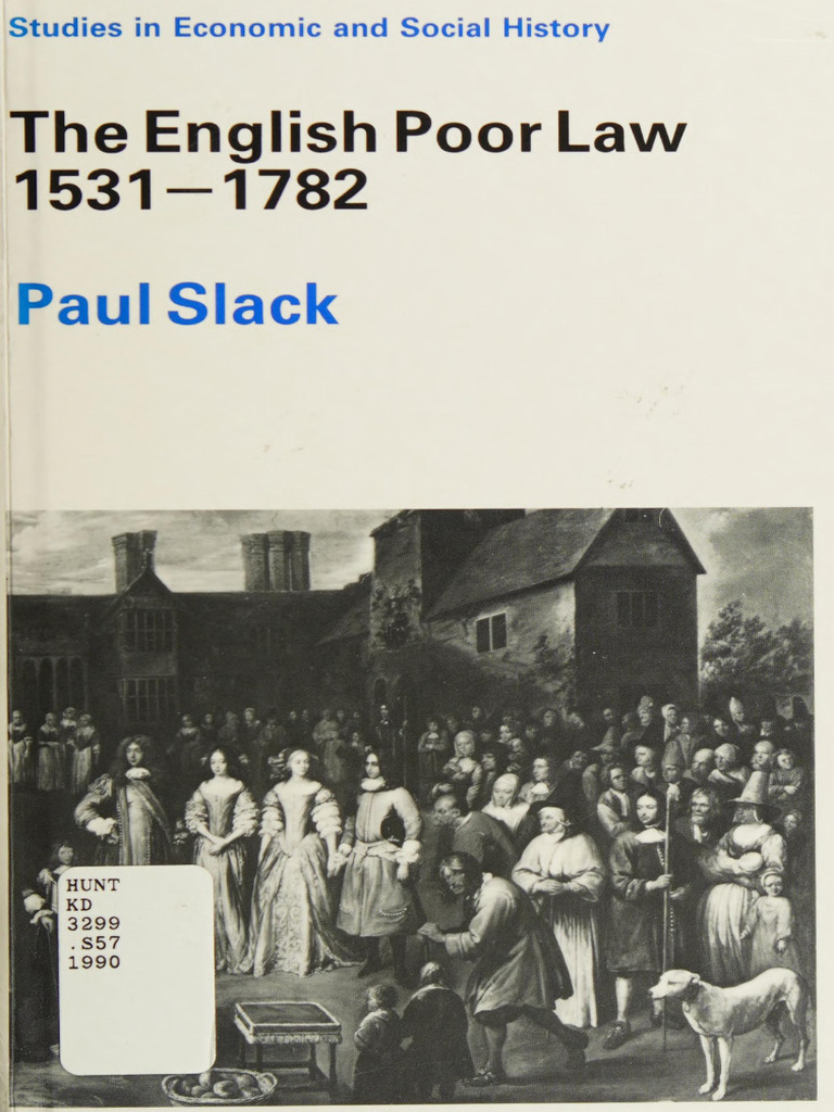 English Poor Law Paul Slack | PDF | Poverty | Poverty & Homelessness
