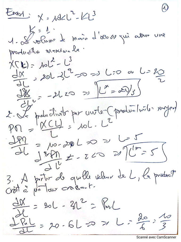 Proposition de Correction Du TD2 Micro1 From M.thiaM | PDF