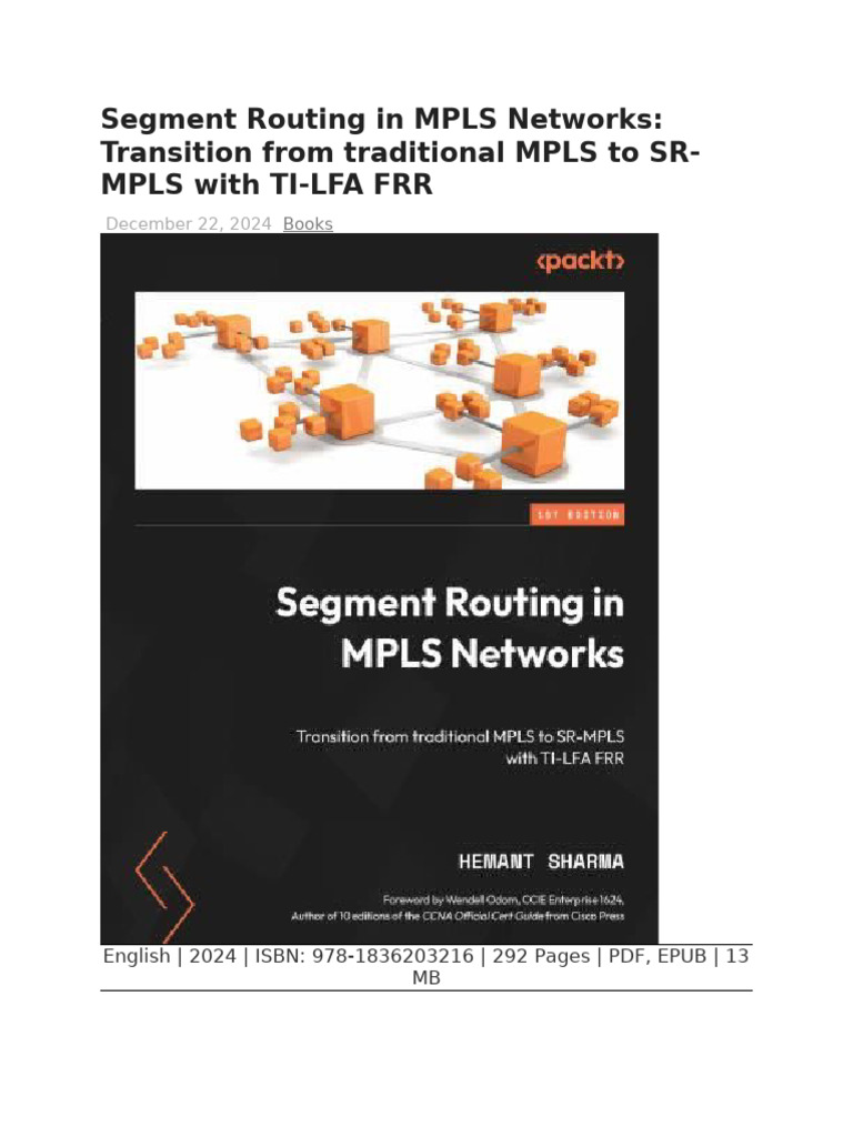 Segment Routing in MPLS Networks | PDF | Networking | Multiprotocol Label Switching